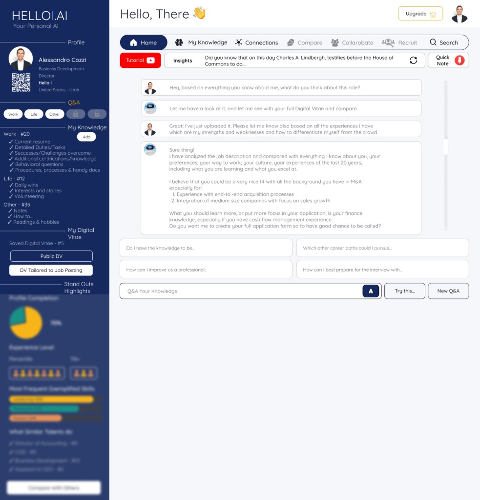Hello I - Personal AI to Skyrocket Your Career